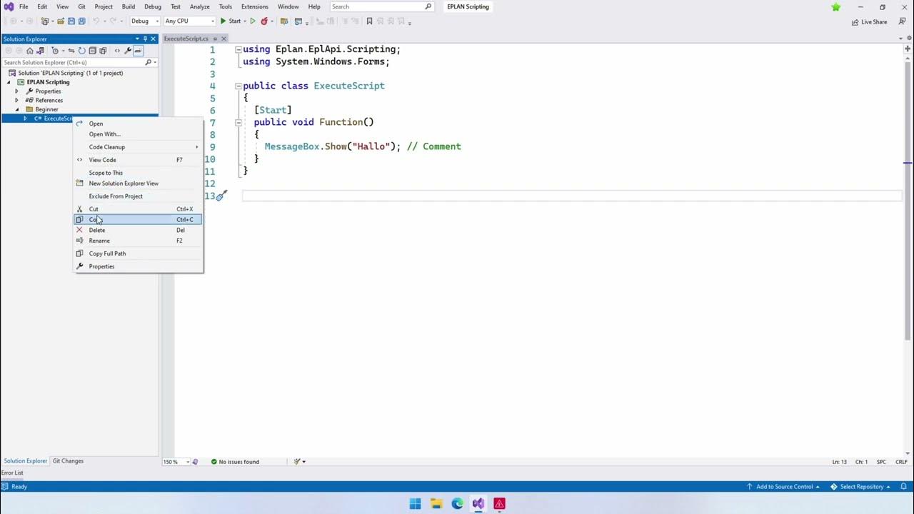 Script laden | Beginner | EPLAN Scripting | Deutsch - YouTube