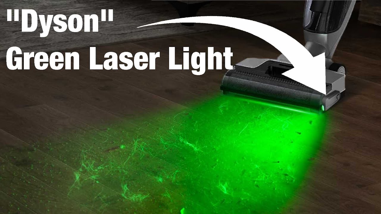 Dyson Green Laser LED Dust Light Attachment Universal - YouTube