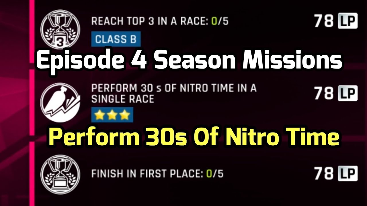 Asphalt 9 - Perform 30s of Nitro Time In a Single Race - 3 Star Car ...