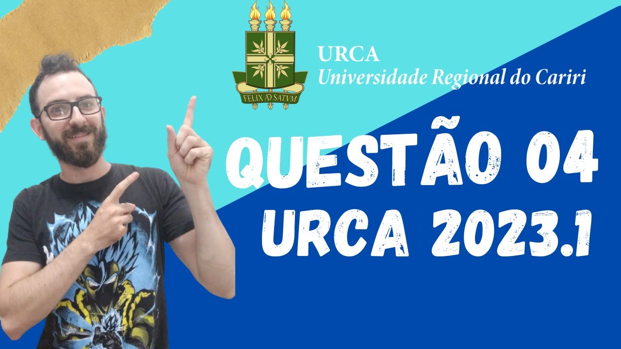 Questão 04 da prova de Fìsica da URCA| 2023.1 - YouTube