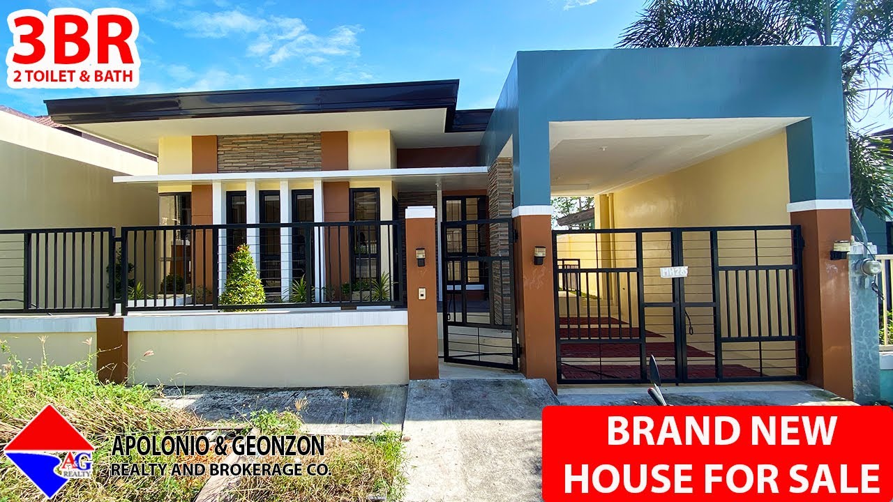Brand New Beautiful 3 Bedrooms Bungalow House For Sale Davao City - YouTube