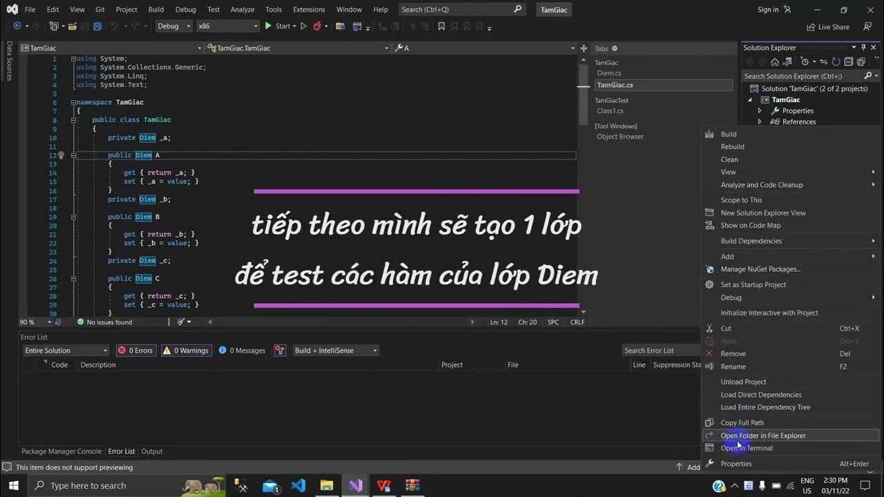Học cách sử dụng NUnit testing trong Unit test - YouTube