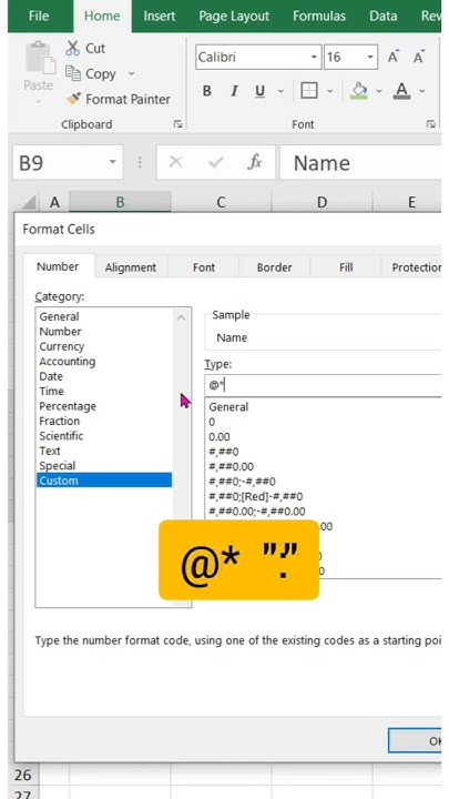 Custom formatting in Excel - YouTube