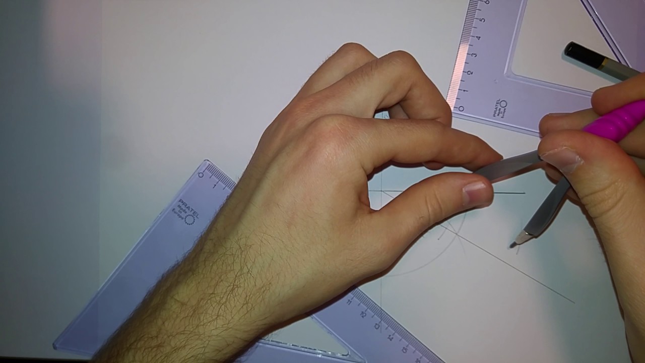 Jak skonstruować kąt 345 stopni Construction of 345 degree angle - YouTube