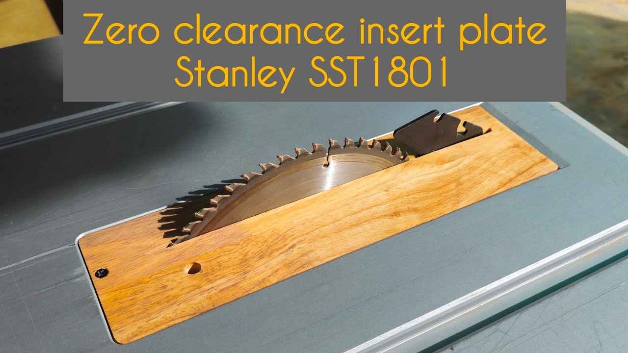 Zero clearance insert plate Stanley SST1801 #woodworking #งานไม้ #งาน ...