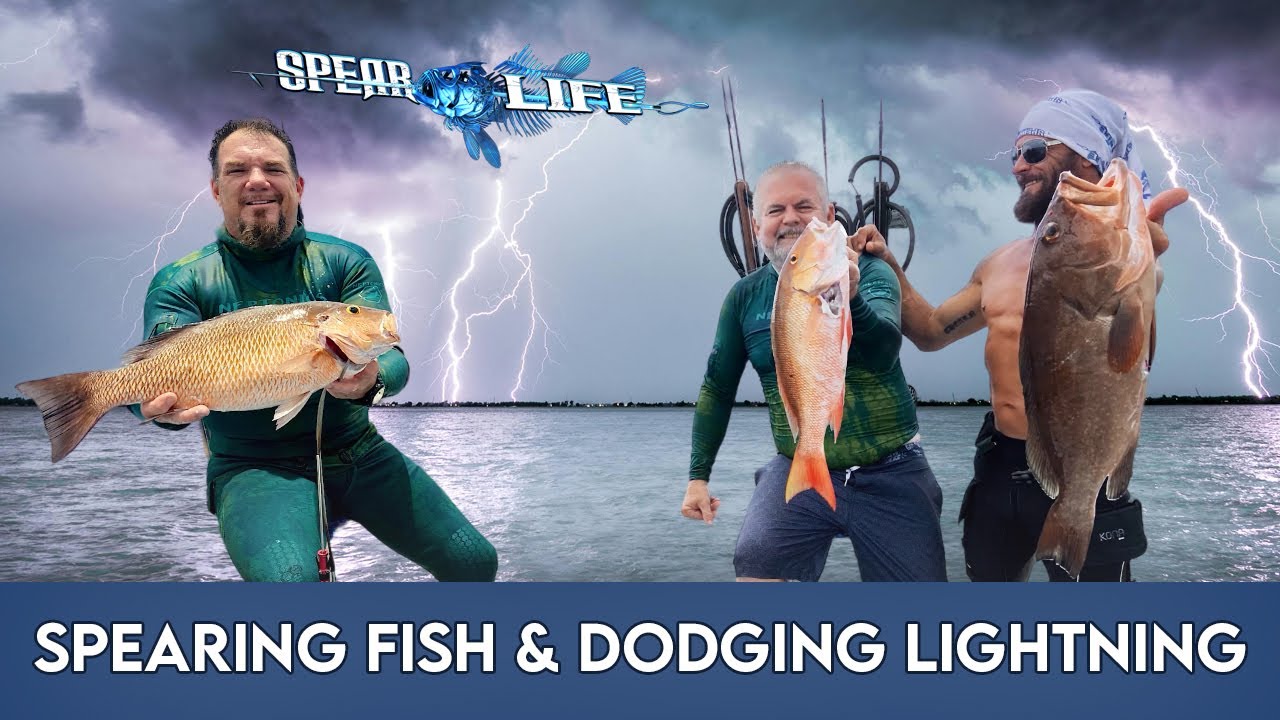 Spearing FISH and Dodging LIGHTNING - YouTube
