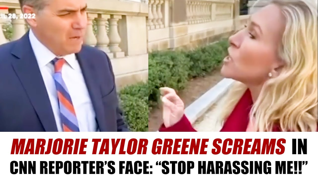 Marjorie Taylor Greene SCREAMS at creepy CNN reporter: "Stop harassing ...