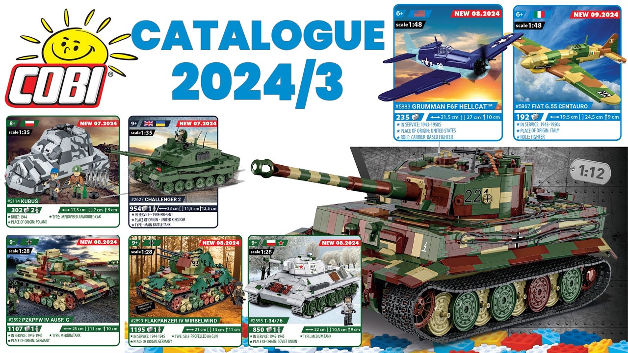 📖Complete COBI catalogue 2024/3 - Tanks, planes, cars #cobi #bricks ...