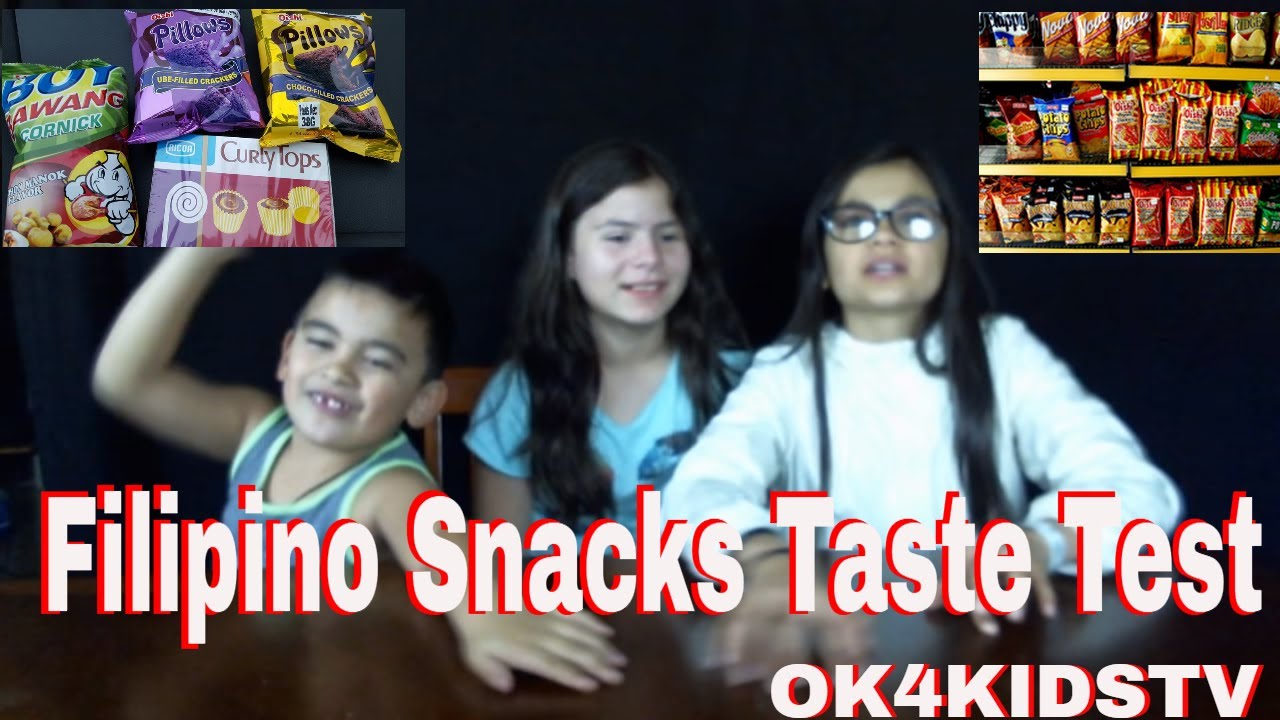 Filipino Snacks Taste Test Kids Edition- FilAm kids try filipino snacks ...