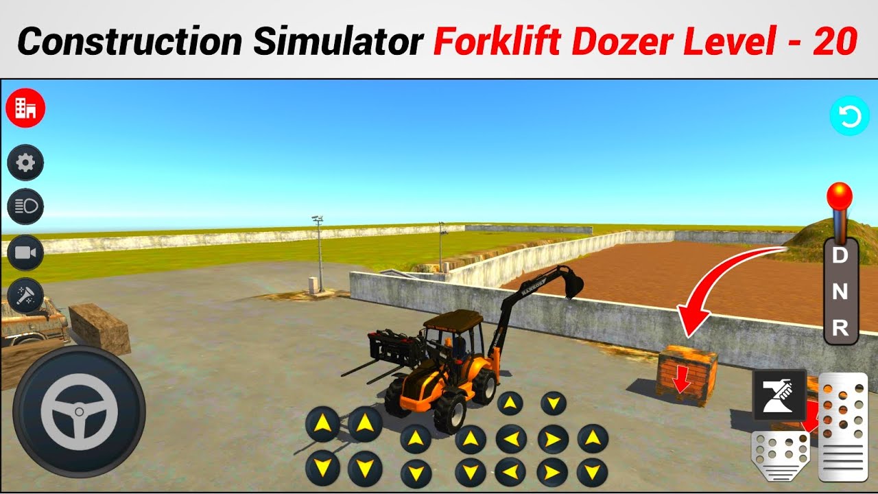 Construction Simulator Forklift Dozer - Gameplay || Level - 20 - YouTube