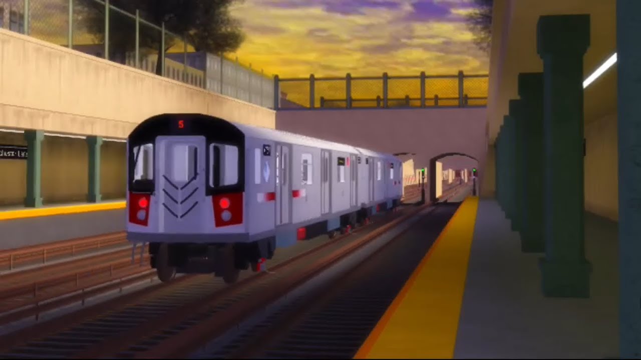 ROBLOX Joe’s Subway Trials: Kawasaki R142A (5) Train @ Manchester Ave ...