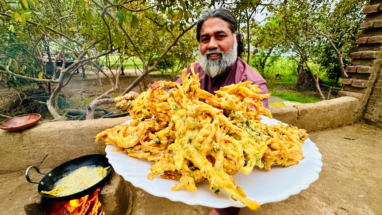 Lachha Pakoda Recipe | Aloo Ka Lachha Dar Pakora | Potato Pakora | Rana ...