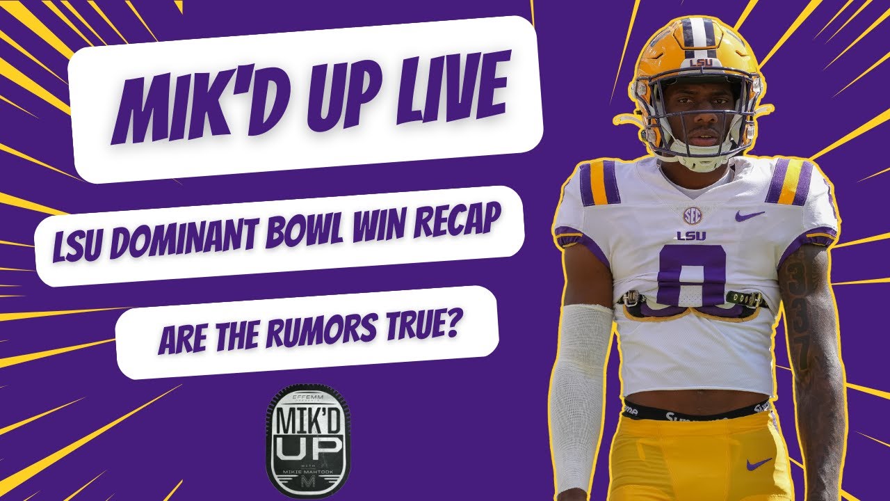 Mik'd Up W/ Mikie Mahtook & Jared Mitchell! | LSU Football vs Purdue ...