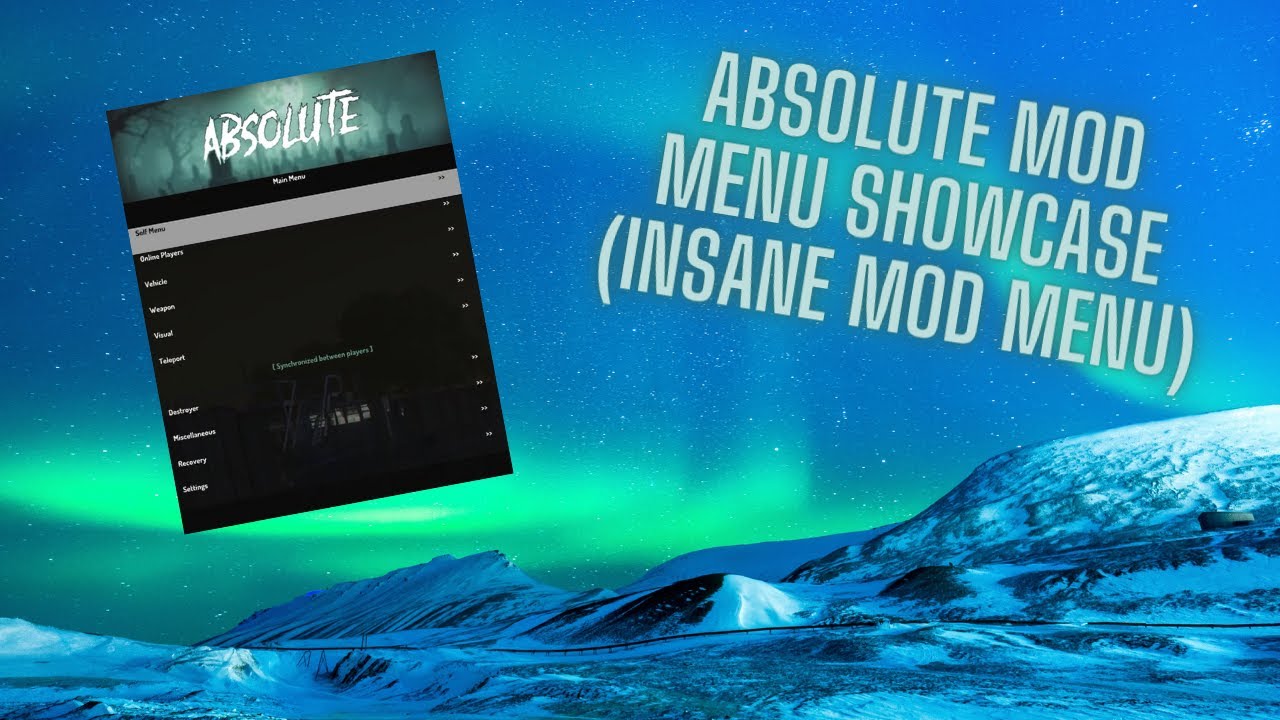 Absolute Mod Menu Showcase | Premium Redengine Menu - YouTube