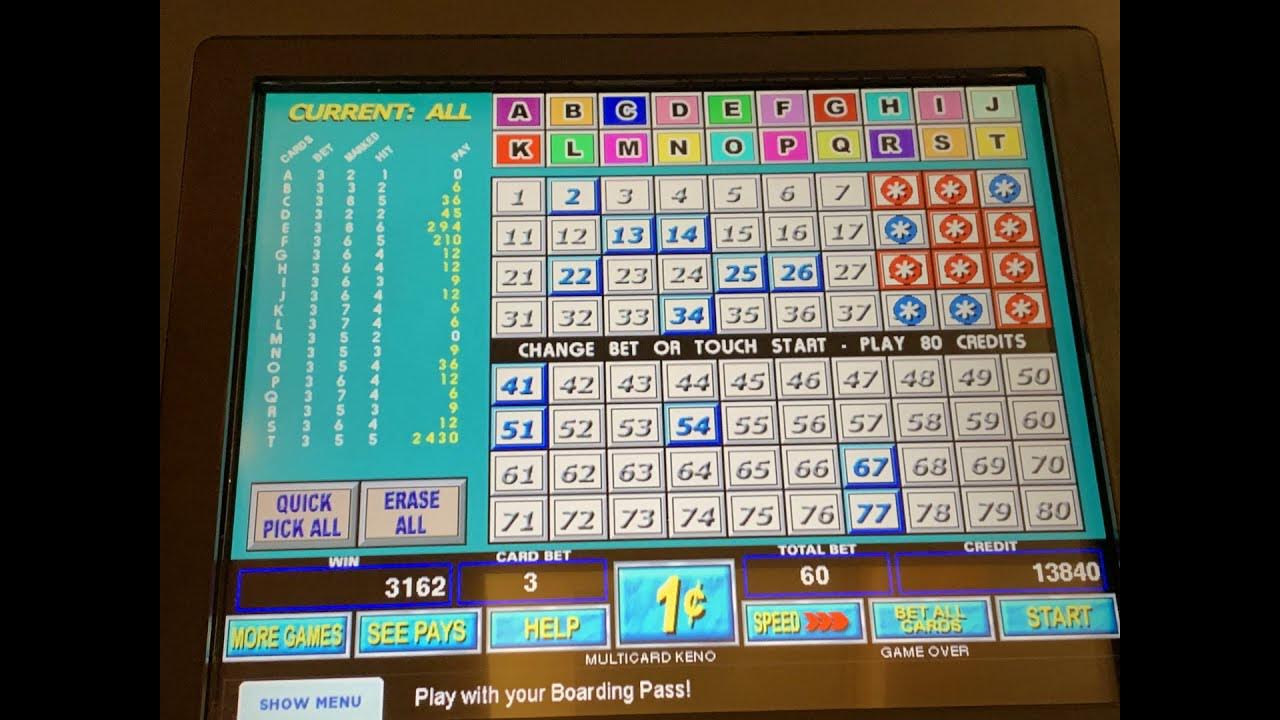 (Video-A) Proven Winning Pattern in 20-Card Keno Machine - YouTube