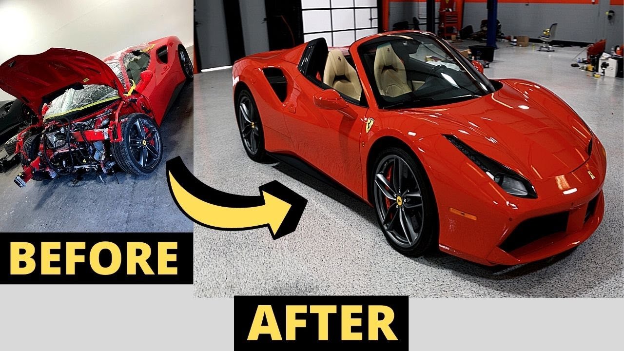 Surprising Owner Of This TOTALLED Clean Title Ferrari!! - Ferrari 488 ...