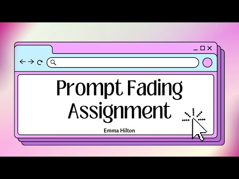 Prompt Fading Assignment - YouTube
