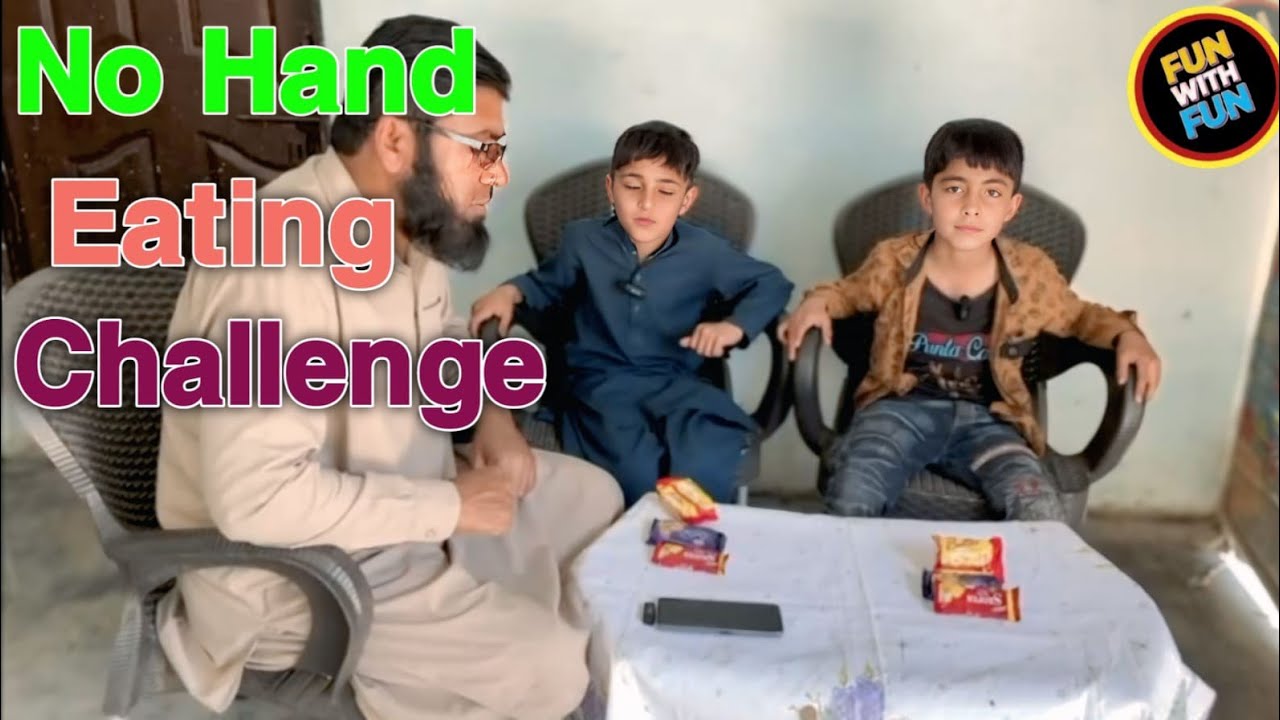 No Hand Eating Challenge || Eating Funny Challenge || Biscuit Challenge ...