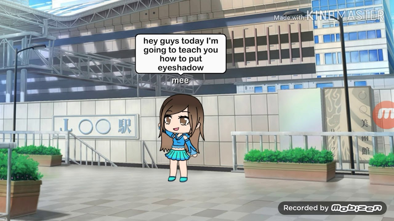 how to put eyeshadow in gacha life - YouTube