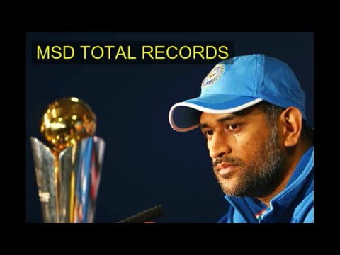 MS DHONI TOTAL RECORD BOOKS (MSD TOTAL RECORDS) #WE WILL GET IT BACK ...