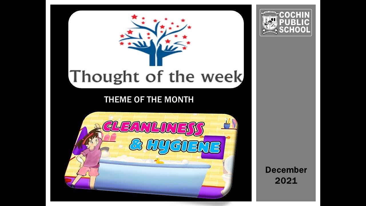 Thought of the week ;Theme ; Cleanliness & Hygiene - YouTube