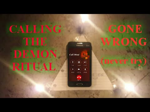 😈CALLING THE DEMON RITUAL👹😱 (GONE WRONG)'' first time on YouTube BY ...