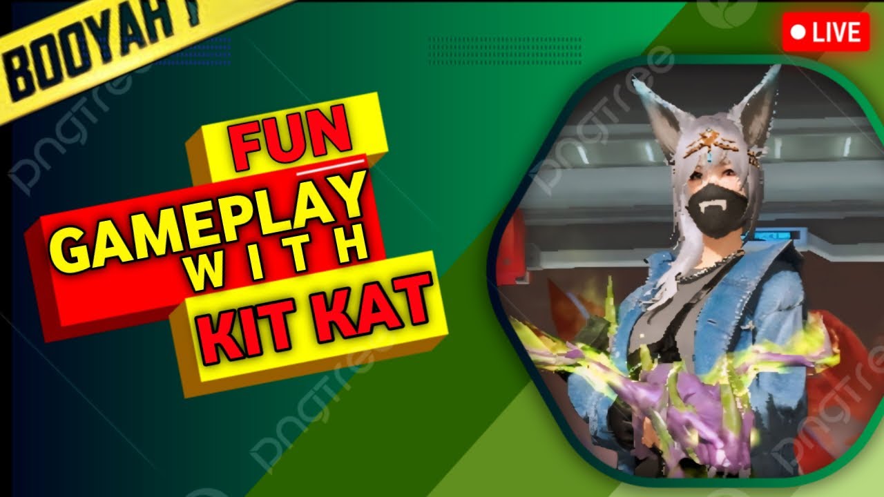 FREE FIRE FUN GAMEPLAY 😍 | FUN GAMEPLAY WITH KIT KAT | FREE FIRE GIRL ...