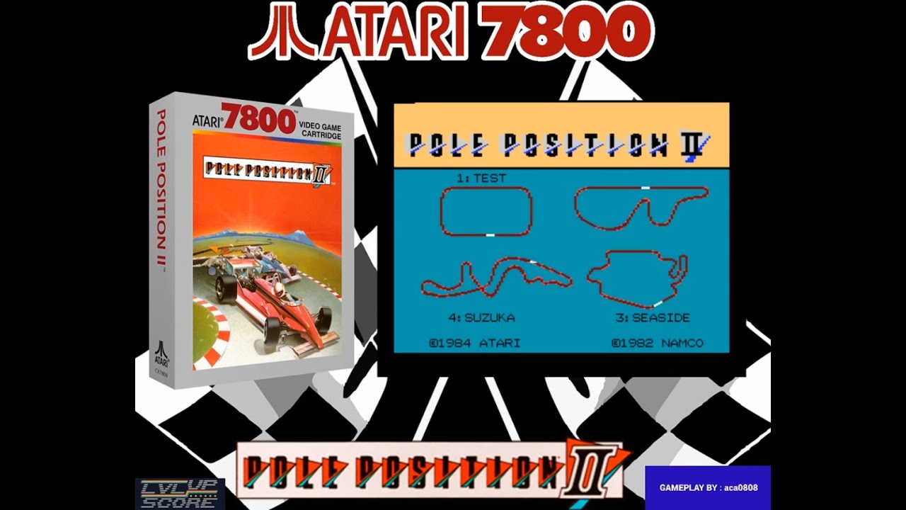ATARI 7800 # POLE POSITION II (ATARI , 1987.) # 74.750 # TEST TRACK ...