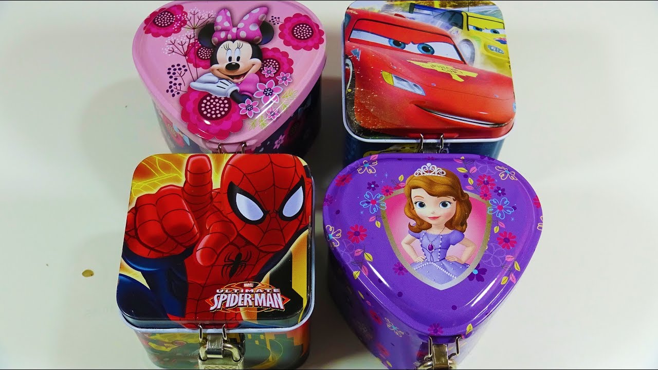 Disney Princess Spider-Man Jewelry Box Kinder Joy Surprise Egg ...
