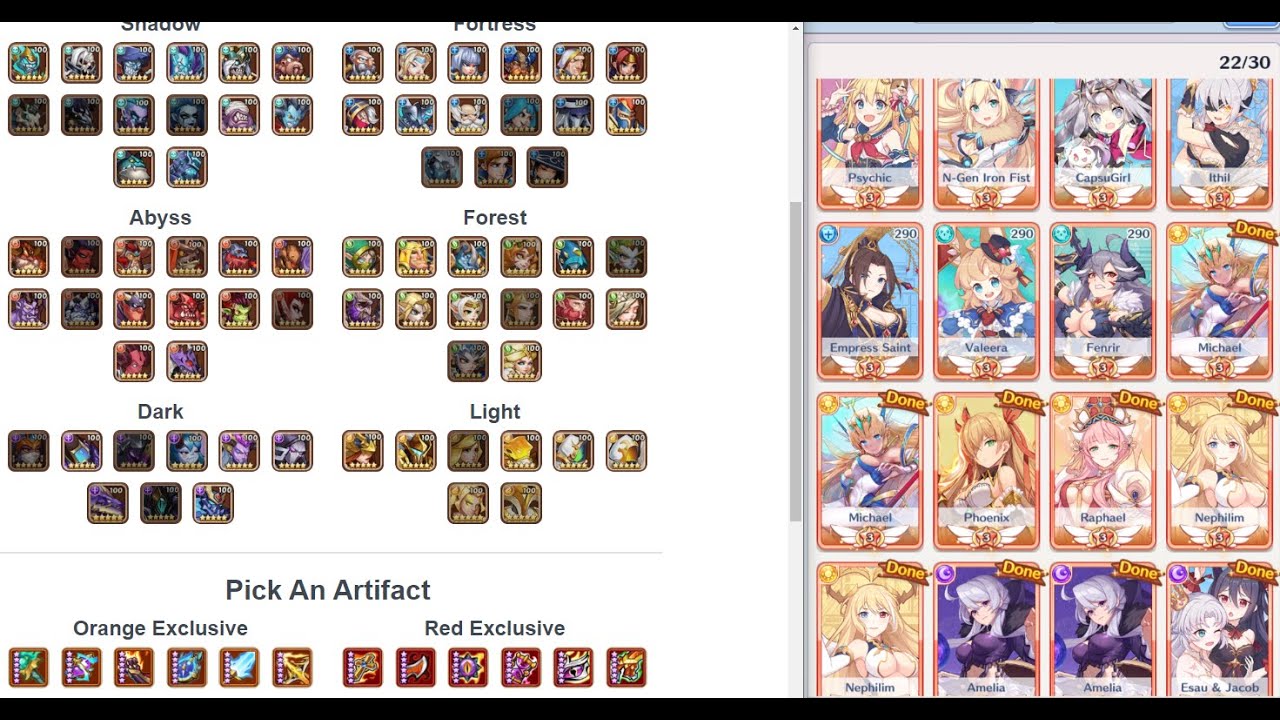 GxB2 girls and their Idle Heroes counterparts - YouTube