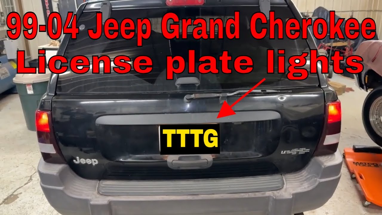 Jeep Grand Cherokee License Plate Light Replacement 99-04 WJ - YouTube