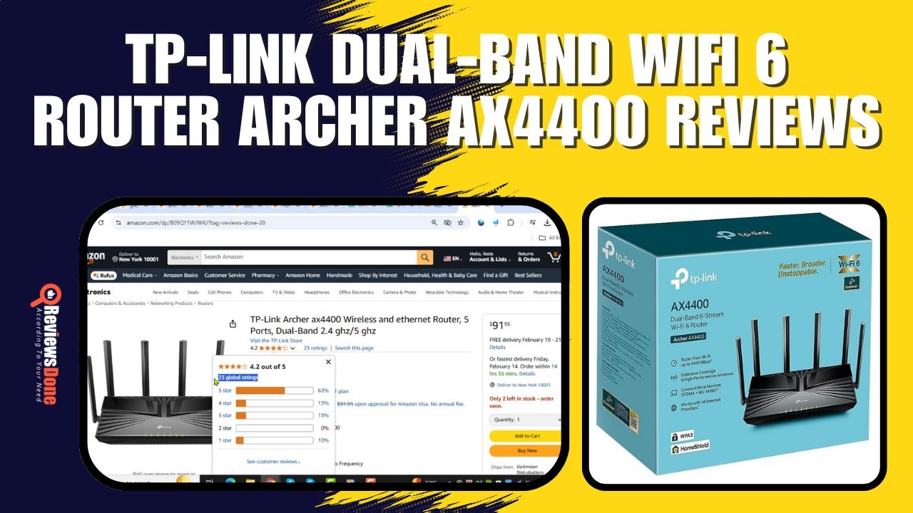TP-Link Dual-Band WiFi 6 Router Archer AX4400 Reviews - Performance ...