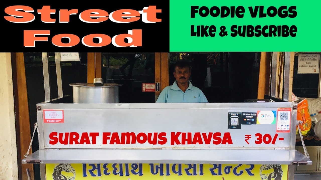 Surat Famous Khavsa//@₹30//Cheapest Indian street Food🍜🍜||Foodie vlogs ...