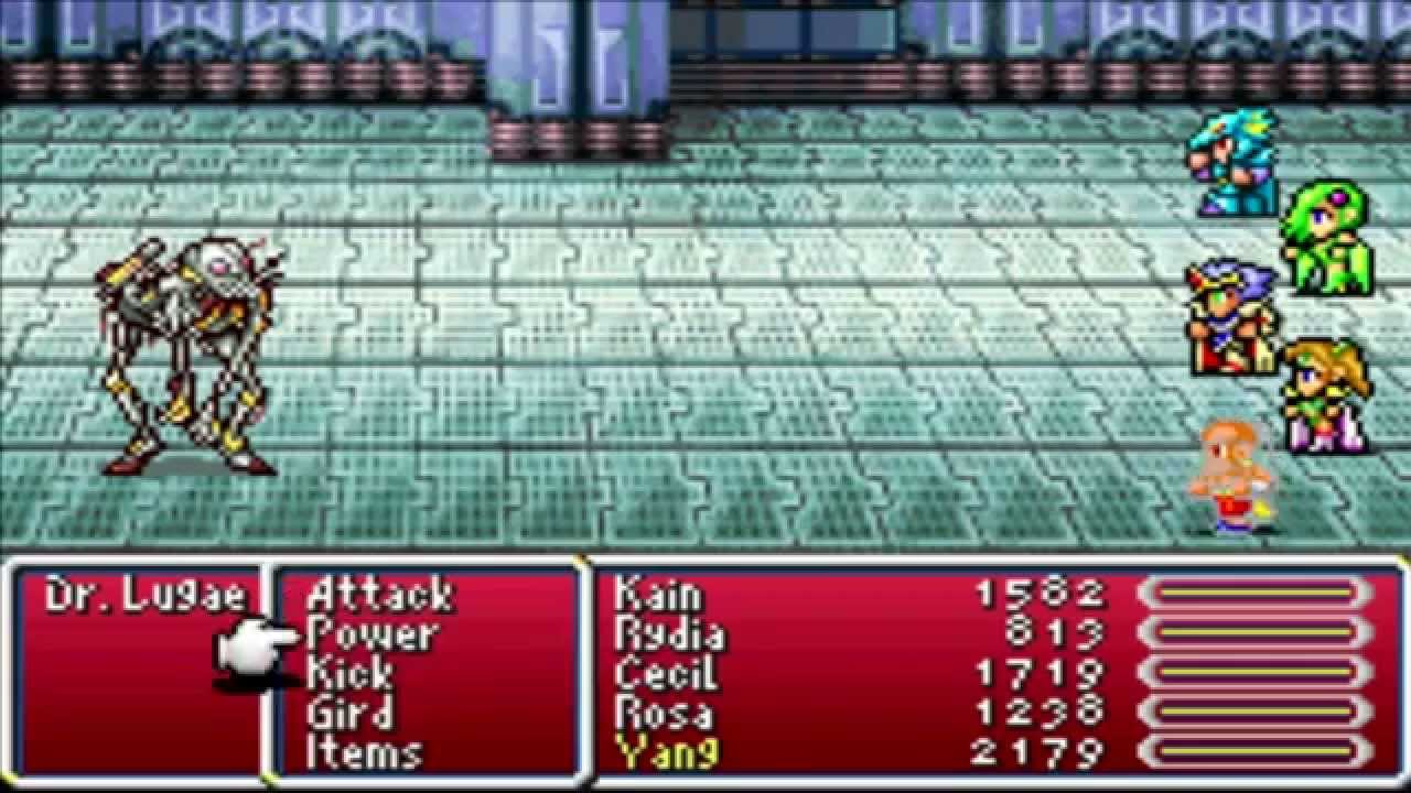 Final Fantasy 4 Advance (GBA) Boss #15 Dr Lugae - YouTube
