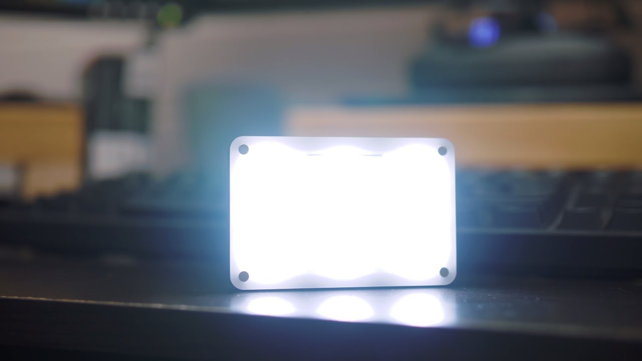 TINY CREDIT CARD SIZED LED LIGHT! Aputure Amaran M9 - YouTube