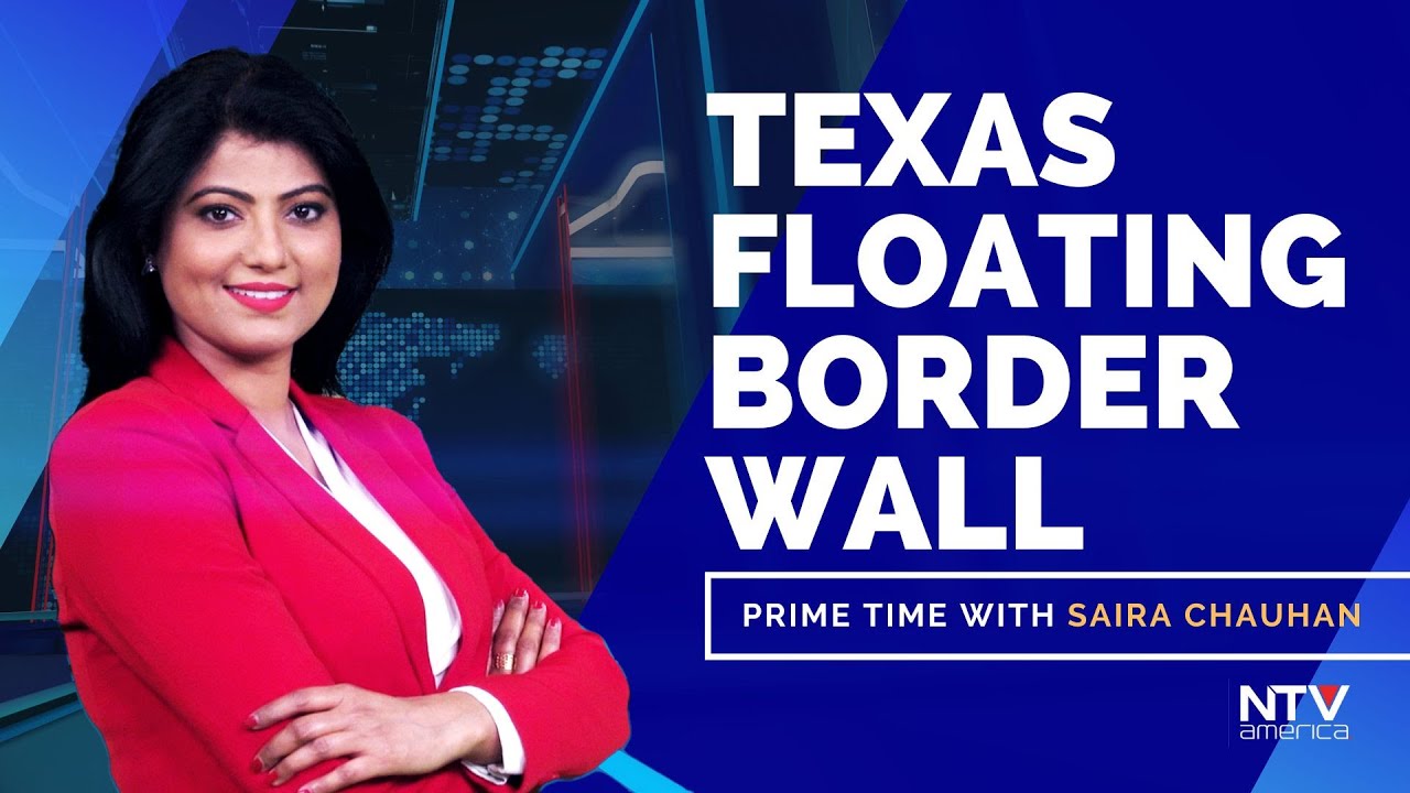 Texas floating border wall sparks lawsuit! - YouTube