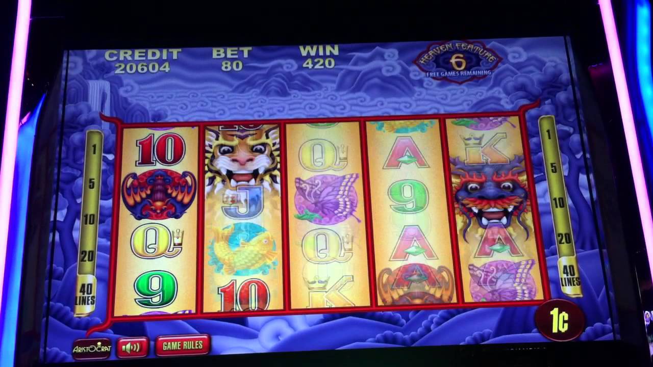 Aristocrat HEAVEN AND EARTH Slot Machine Bonus at Revel Atlantic City ...