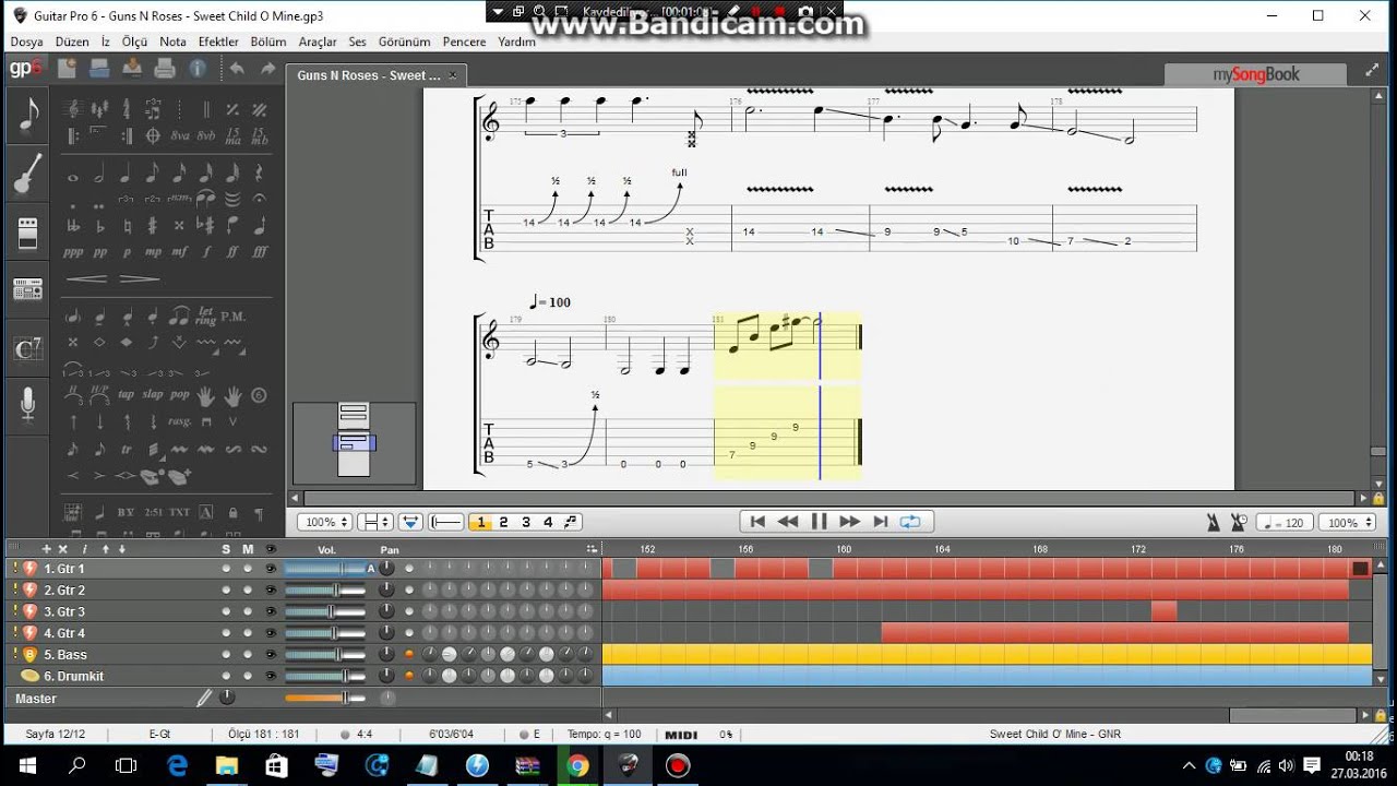 Guitar Pro 6 kullanımı - YouTube