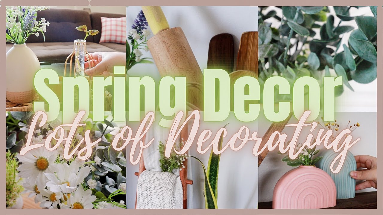 2023 SPRING DECORATE WITH ME! | MINIMAL SPRING DECOR | ITS FINALLY SPRING! - YouTube