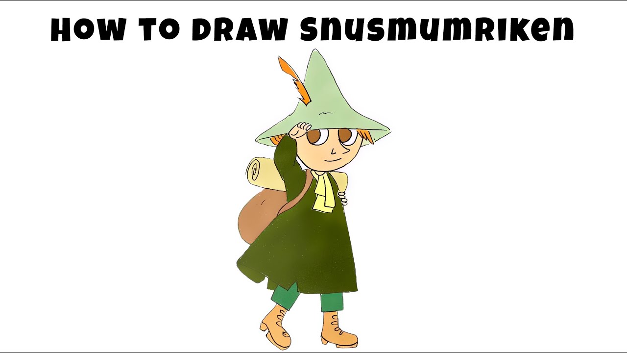 How to Draw Adventurer and Vagabond Snusmumriken from Moomin - YouTube