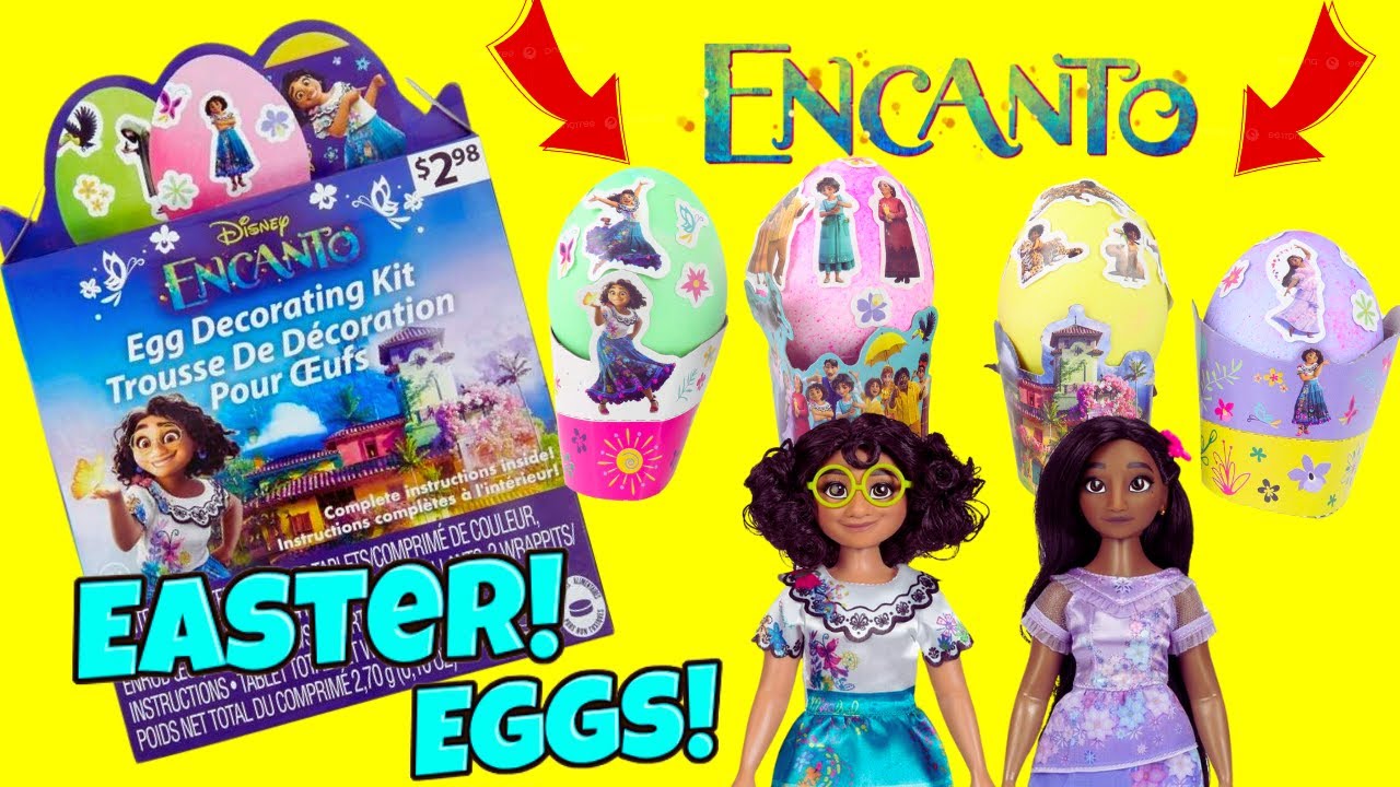 Disney Encanto Mirabel and Isabela DIY Easter Egg Decorating Crafts for ...