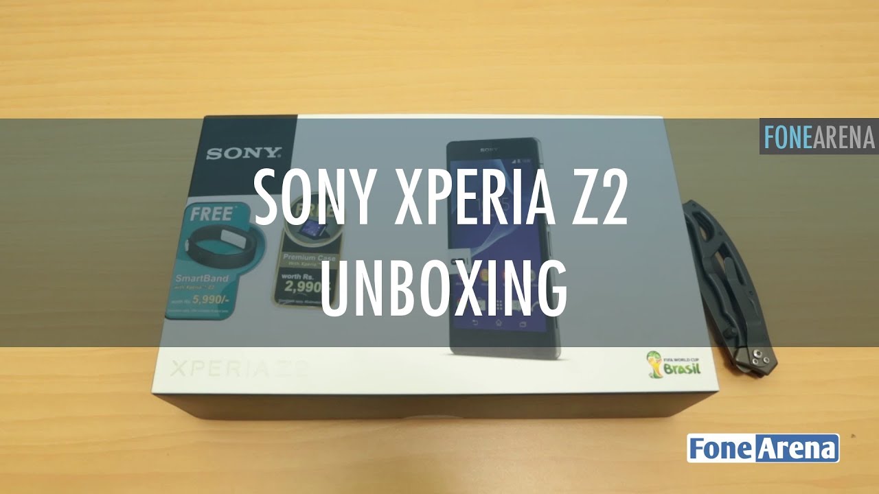 Sony Xperia Z2 Unboxing with Smart Band and Smart Case - YouTube