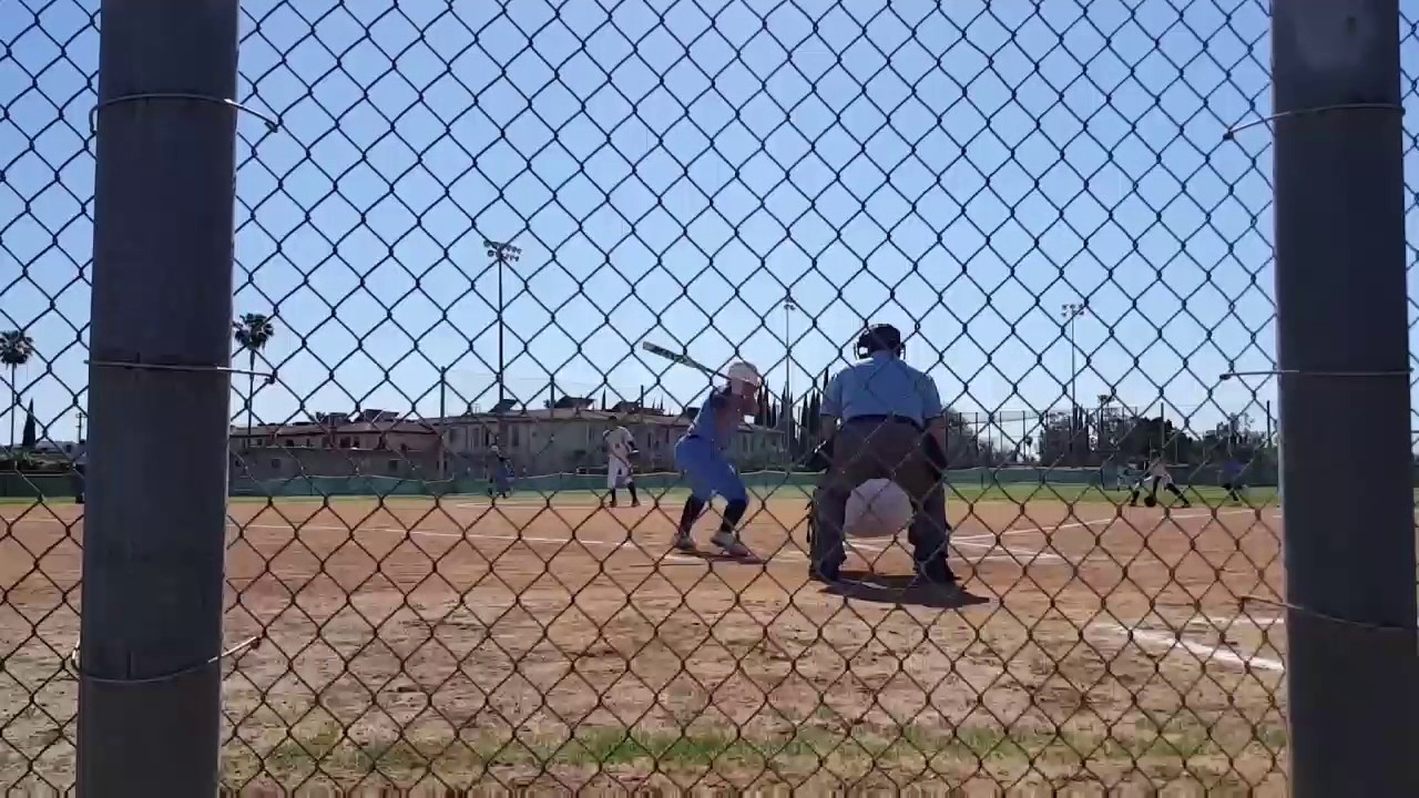 Softball 2017 Destiny Velazquez / all 3 times at bat - YouTube