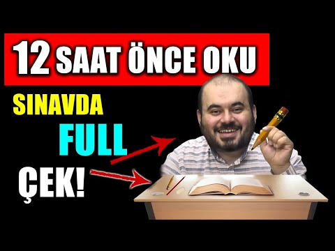 12 SAAT ÖNCE OKU SINAVDA FULL ÇEK..! (Sınav duası, başarı duası, üniversite sınavı duası, dualar )