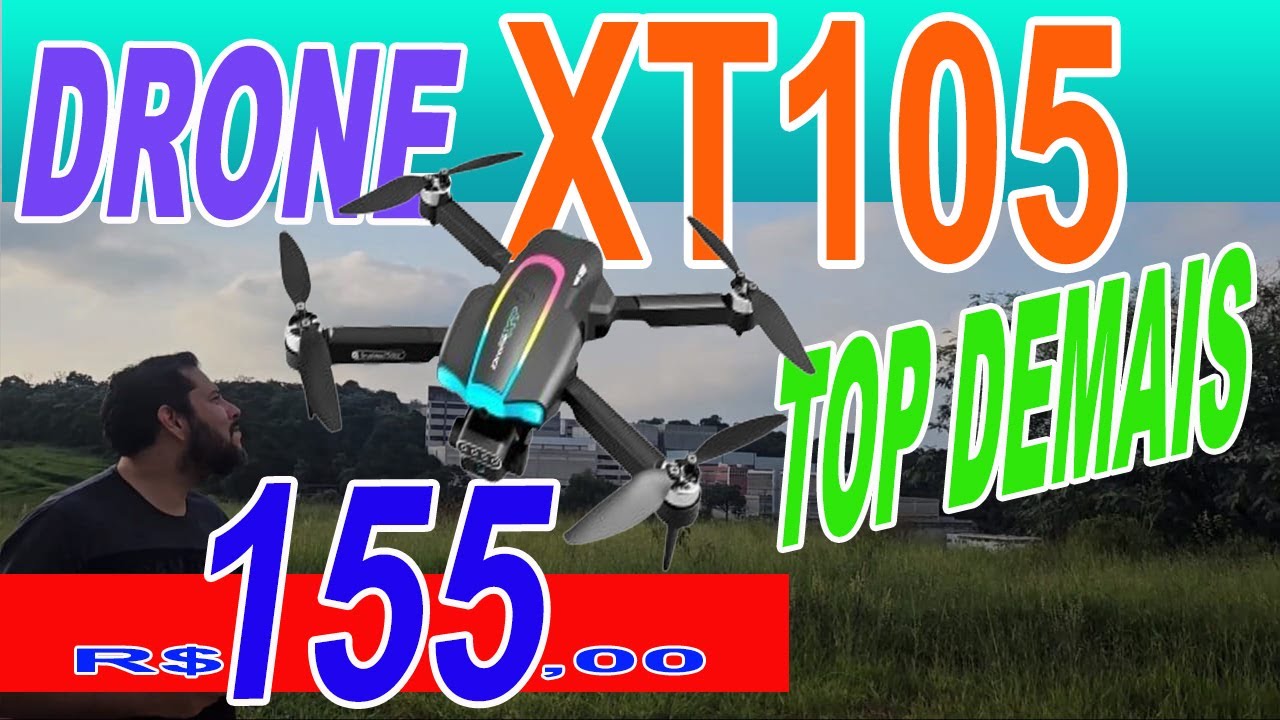 Drone XT105 Primeiro voo externo otimo drone recomendo muito - YouTube