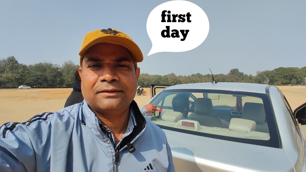 My first day of learning car driving - YouTube