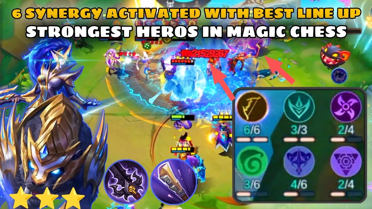 How to win Using This 6 Synergy? Magic Chess Strongest hero 💪 - YouTube