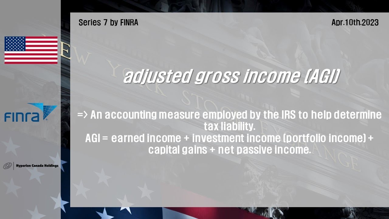 [Series 7] 2023년 4월 10일, 오늘의 단어 "adjusted gross income (AGI)" - YouTube