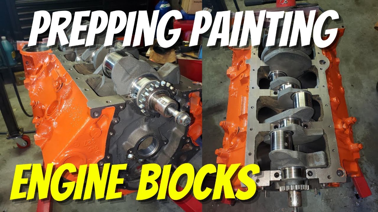 Prepping the LT1 SBC block for paint! The Gen 2 small block gets coat ...