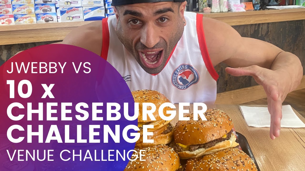 VENUE CHALLENGE - 10 X CHEESEBURGER CHALLENGE - YouTube